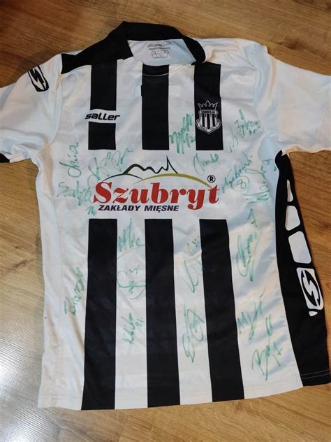 Koszulka Sandecji Nowy Sącz z autografami piłkarzy 13143931001