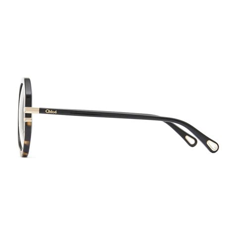 Chloé West Small Sunglasses In Metal Black Havana Gradient Green