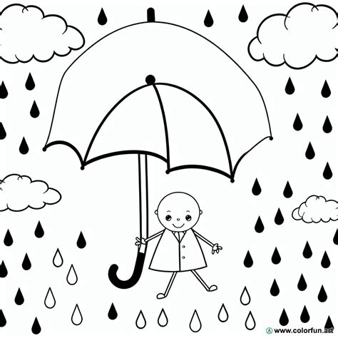Coloriage d un parapluie pour enfant à Télécharger ou à Imprimer