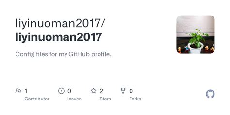 GitHub Liyinuoman Liyinuoman Config Files For My GitHub Profile