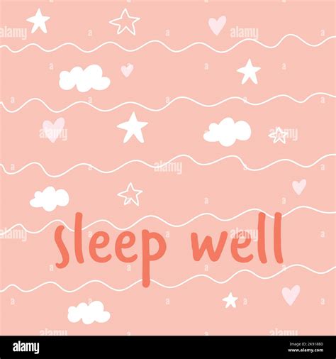 Cute Card Sweet Dreams Good Night Sleep Well Stock Vector Image And Art