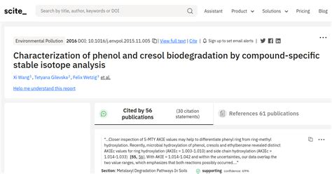 Characterization Of Phenol And Cresol Biodegradation By Compound