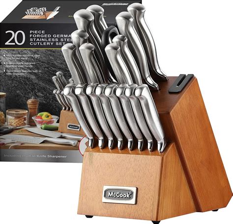 Mccook Mc69w Kitchen Knife Sets20 Pieces German Stainless Steel Knives