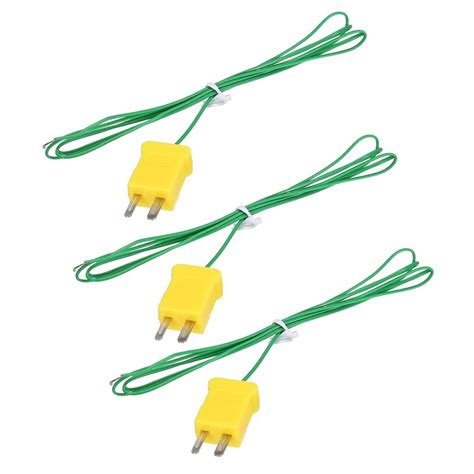 Meccanixity 3pcs K Type Thermocouple Mini Connector Temperature Sensor