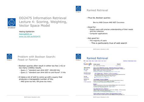 pdf dd2475 information retrieval lecture 4 scoring … · dd2475