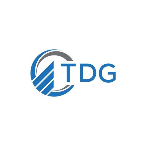 Tdg Flat Accounting Logo Design On White Background Tdg Creative