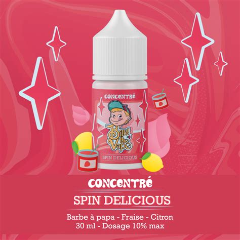 Spin Delicious Concentr Ml Billy The Vape Ot