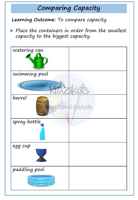 Volume And Capacity Workbook Functional Skills Maths Entry Level 1