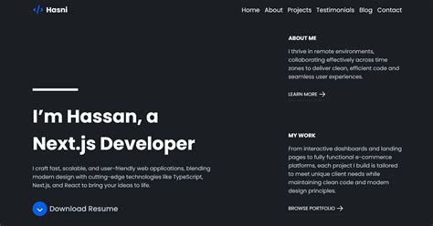 hassan frontend developer next js and react specialist