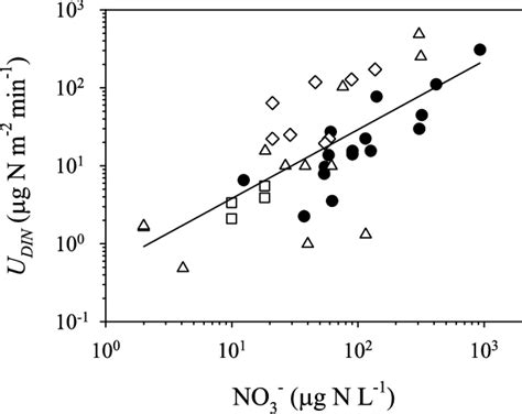 Log Log Relationship Y X R P