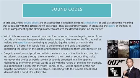 title sequence codes and coventions ppt