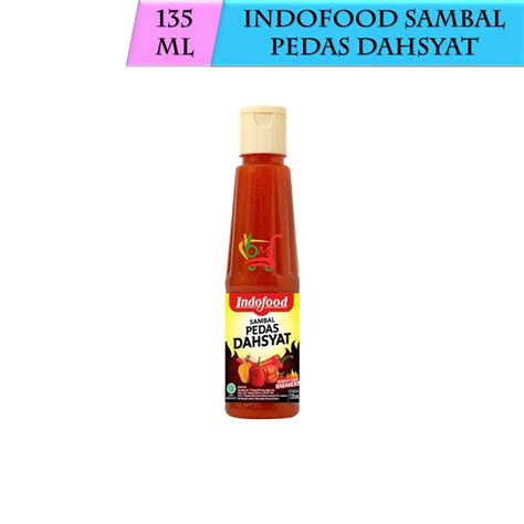 Sambal Indofood Pedas Dahsyat Kemasan Botol Kecil 135ml Lazada Indonesia