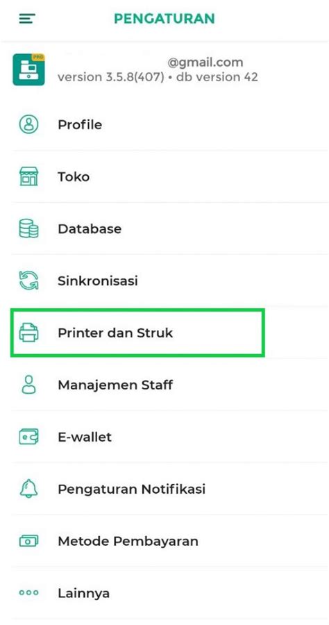 Cara Mencetak Struk