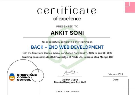 backenddevelopment webdevelopment sheryians coding school ankit soni