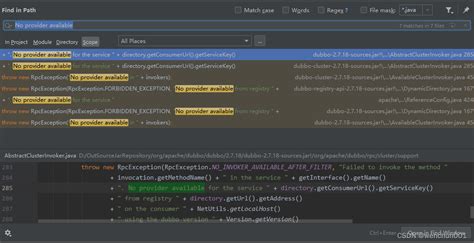 【网关】shenyu网关调用dubbo报orgapachedubborpcrpcexception No Provider Available From Registry