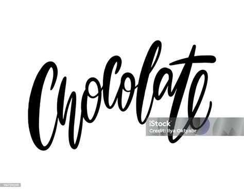 초콜릿입니다 벡터 일러스트입니다 용감한 글자 영감 따옴표입니다 손으로 그린 벡터 글자 현대 브러시 서 예입니다 0명에 대한 스톡 벡터 아트 및 기타 이미지 Istock