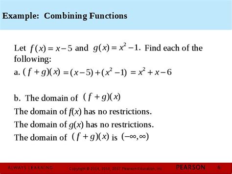 Functions And Graphs Chapter 2 Combinations Of Functions Composite