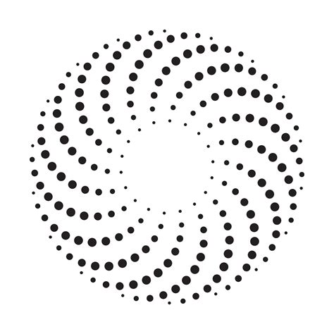 Dotted Spiral Vortex Design Element Vector Illustration 28704991 Vector Art At Vecteezy