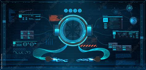 Hud Ui Cockpit Set Head Up Display Futuristic User Interface Set Sci