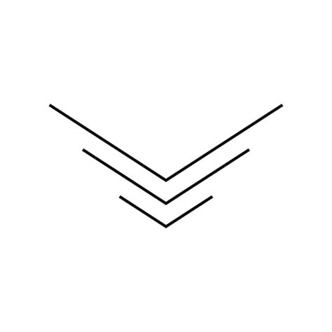 Icono De Desplazamiento Hacia Abajo Vector Premium