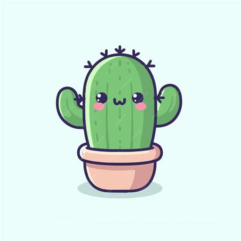 Premium Vector Cute Cactus Flower Vector Illustrations