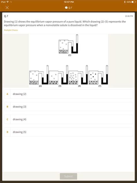 Solved Drawing 1 Shows The Equilibrium Vapor Pressure Of A Pure