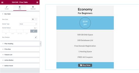 Create An Effective Price Table In Elementor Elementor Addons