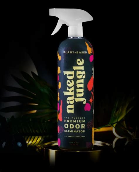 Naked Jungle Plant Based Odor Eliminator Air Freshener Black