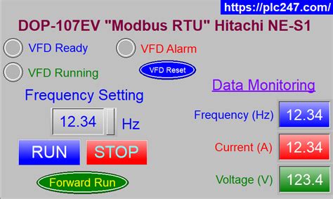 Delta Dop 107ev Modbus Rtu Hitachi Ne S1 Tutorial