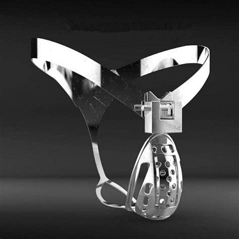 ROLOL Chastity Lock Trousers Adjustable Arc Belt Stainless Steel