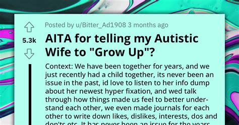 Redditor Tells Autistic Wife To Grow Up After She Spent Their Rent