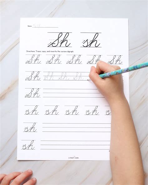 Cursive Handwriting Practice Sheets Free Pdfs Sor Aligned Literacy