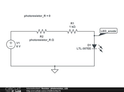 Resistor Photoresistor Led Circuitlab