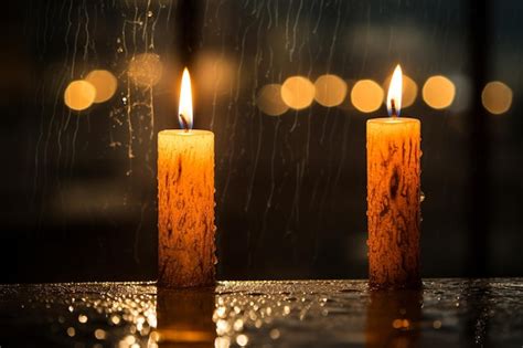 Premium Photo Shabbat Candles In Glass Candlesticks