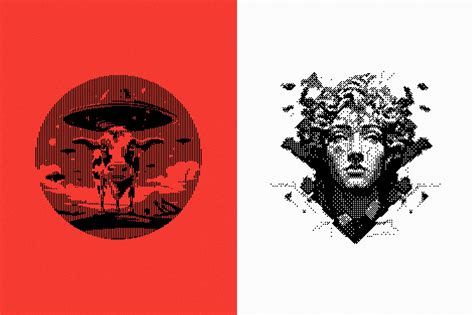 Download 144 Dithering Bitmap Vector Shapes