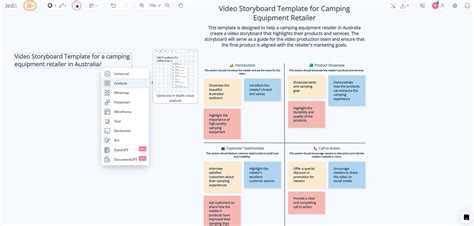 Generate Video Storyboard Templates With Ai On Jedaais Ai Canvas