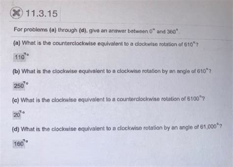 Solved For Problems A Through D Give An Answer Chegg