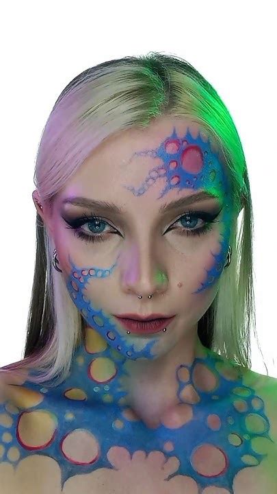 Hextech Makeup 🩵 Leagueoflegends Arcanemakeup Hextech Arcane