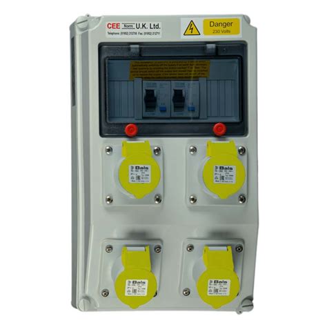 Rcd Protected Surface Mounting Socket Outlets Multi Outlet 32a 110v