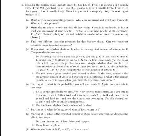 Solved Consider The Markov Chain On State Space Chegg Com
