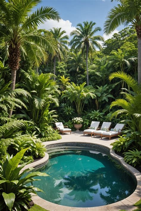 20 Around Pool Tropical Garden Design Ideas Toolz Geek