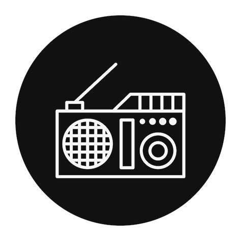 Premium Vector Radio Vector Illustration