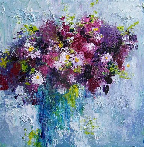 Abstract Flower Painting Acrylic
