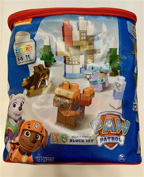 Paw Patrol Lego Set Duplo Size Blocks 70 Pieces Ionix Zuma And Everest