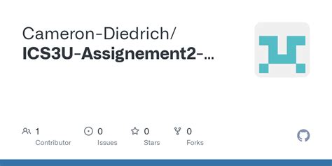 Github Cameron Diedrichics3u Assignement2 Python