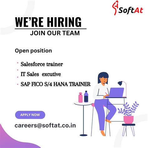 we re hiring talented individuals for it sales and salesforce trainer