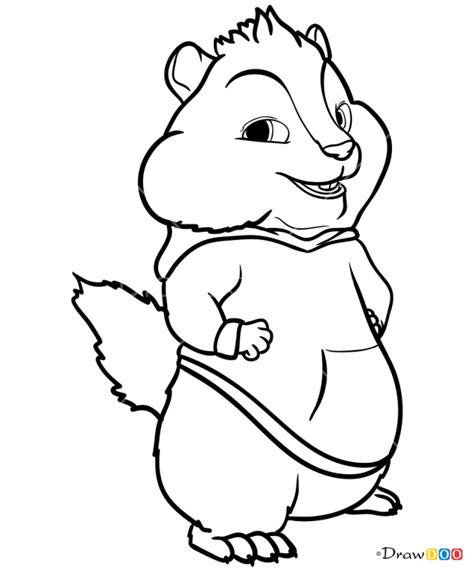How To Draw Theodore Seville Alvin And Chipmunks