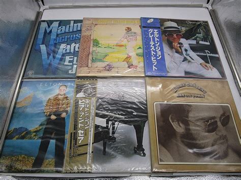 【目立った傷や汚れなし】中古 Lp 【美盤 帯付あり】 エルトン・ジョン Elton John 6点セット グレーテストヒッツ 他 洋楽