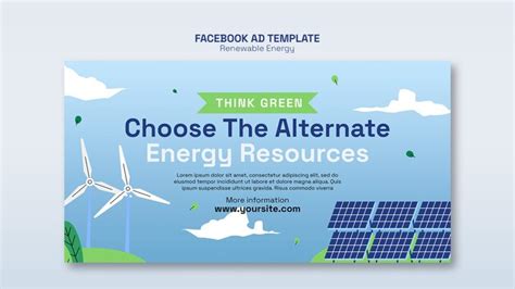 Free Psd Renewable Energy Template Design