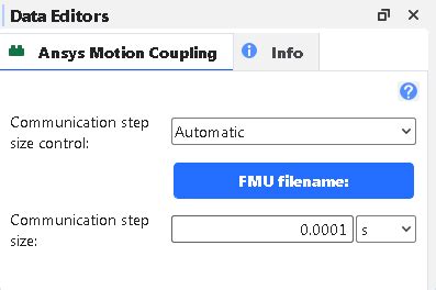 Chapter Ansys Motion Coupling Module